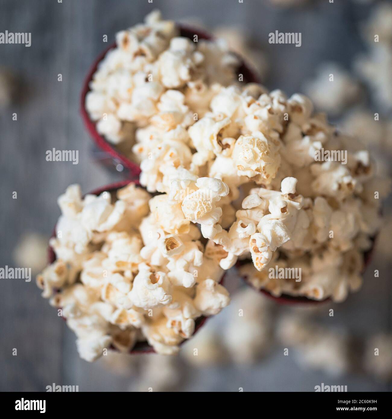 Scattered popcorn top view hi-res stock photography and images - Alamy