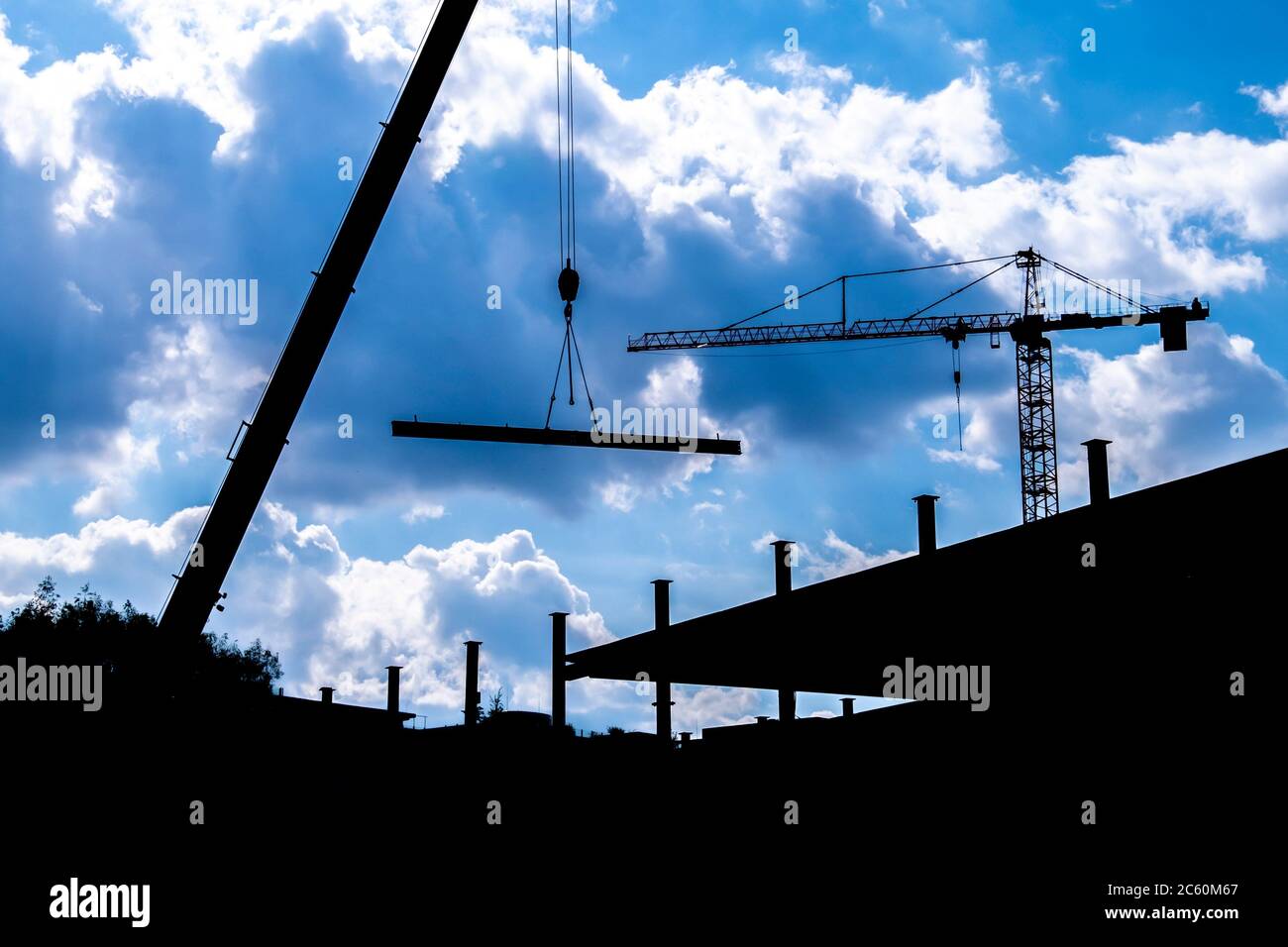 Crane Hoisting Material High Resolution Stock Photography and Images ...