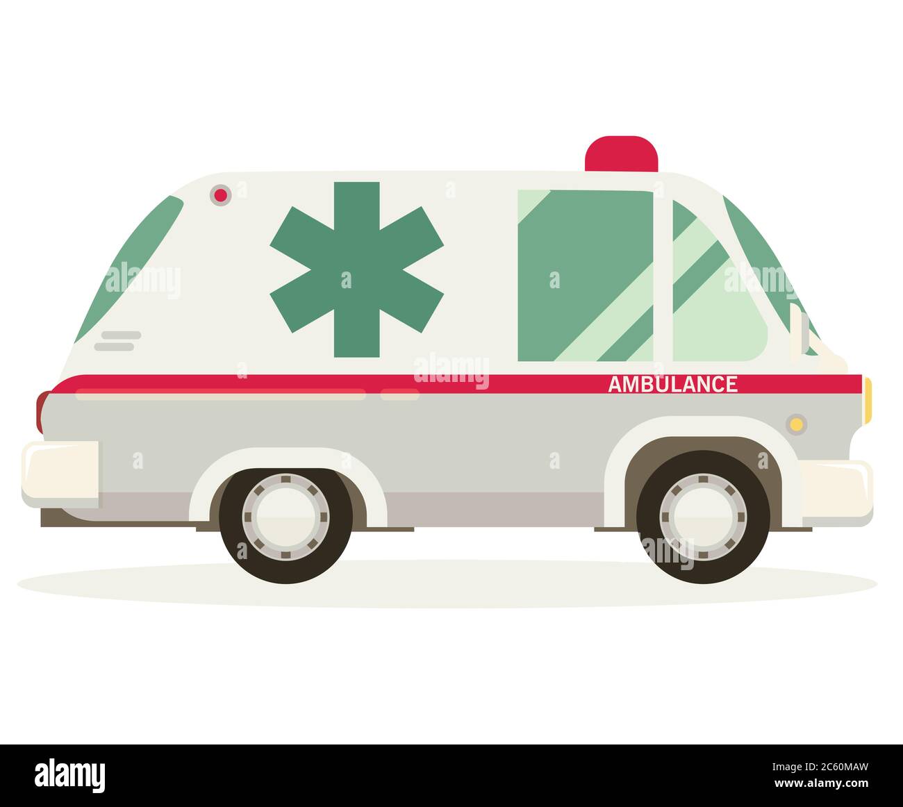 Ambulance cartoon flat vector Stock Vector Image & Art - Alamy