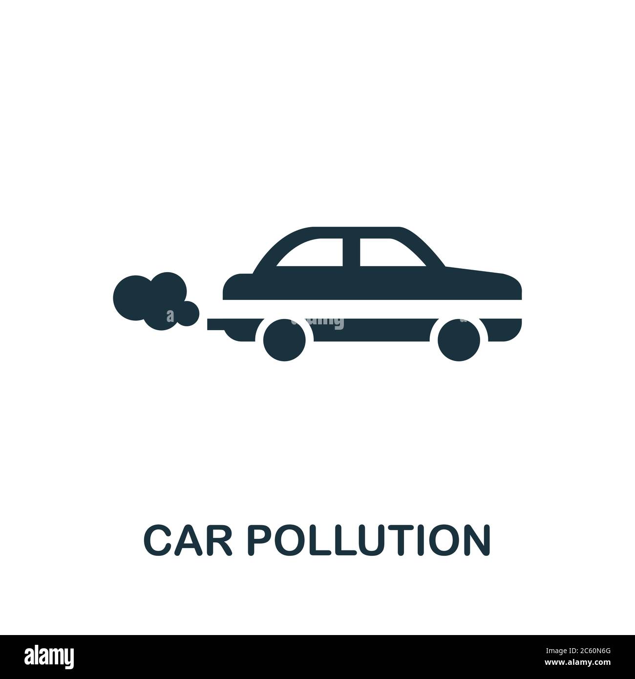 Car Pollution Icon Simple Element From Global Warming Collection