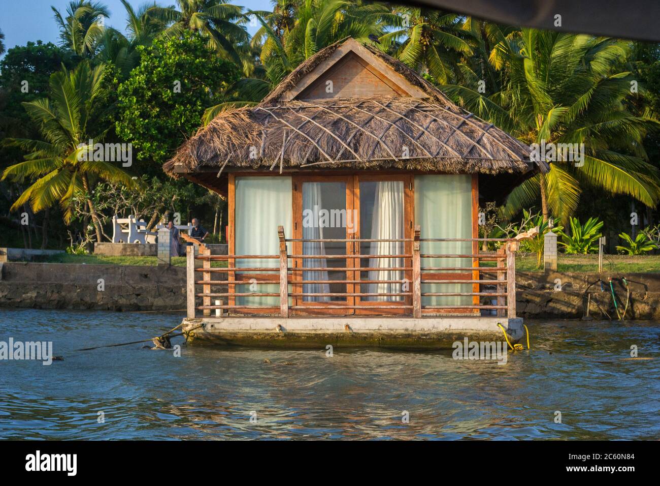Floating glass cottage of a resort at Poover island Kerala Stock Photo ...