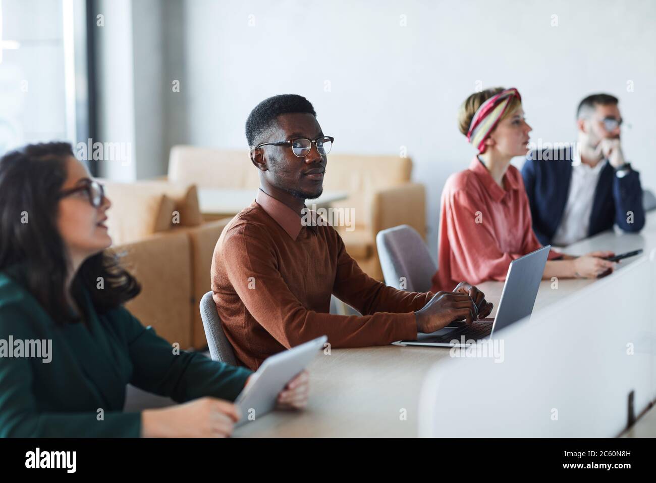 Worker training ethnic hi-res stock photography and images - Alamy