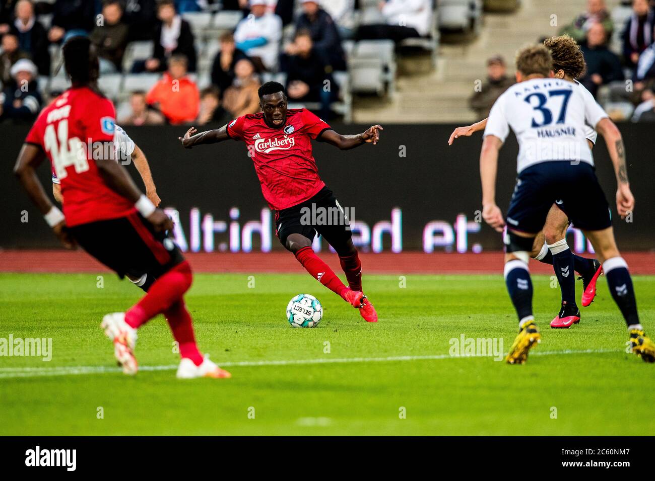 Aarhus, Denmark. 05th July, 2020. Mohamed Daramy (11) of FC Copenhagen ...