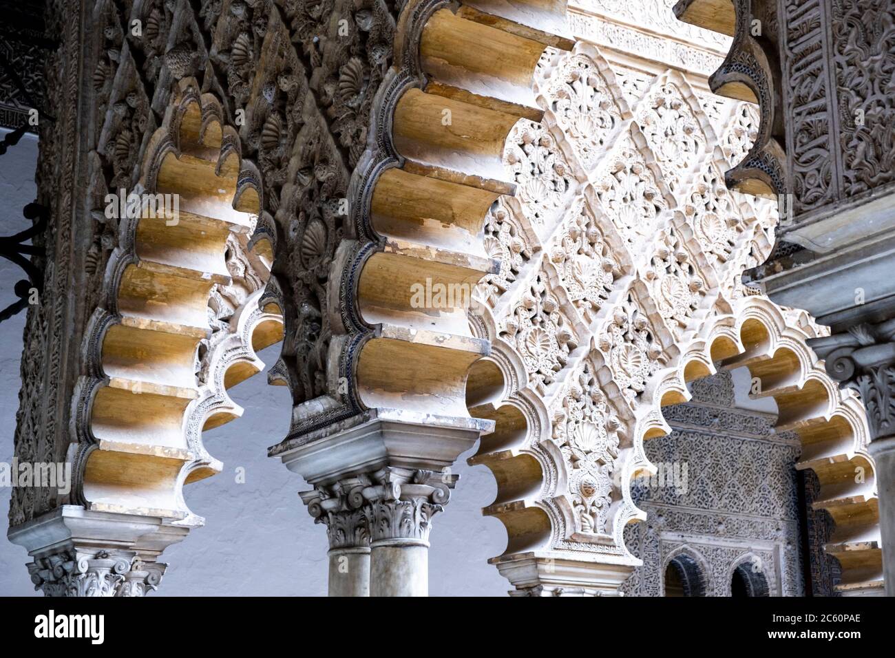 Alcazar palace spain interiors hi-res stock photography and images - Alamy