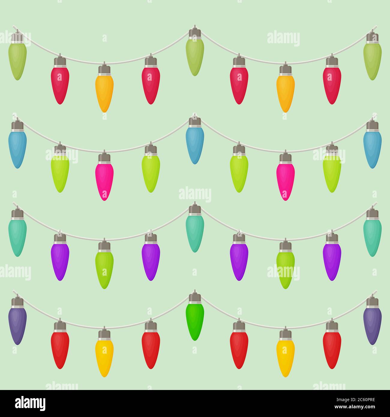 Multicolor christmas lights Stock Vector Images - Alamy