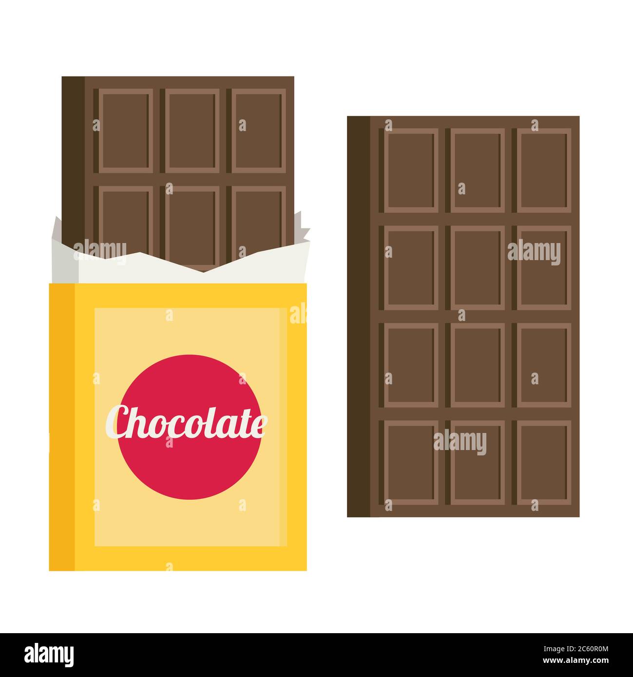 Chocolate, flat style vector Stock Vector Image & Art - Alamy