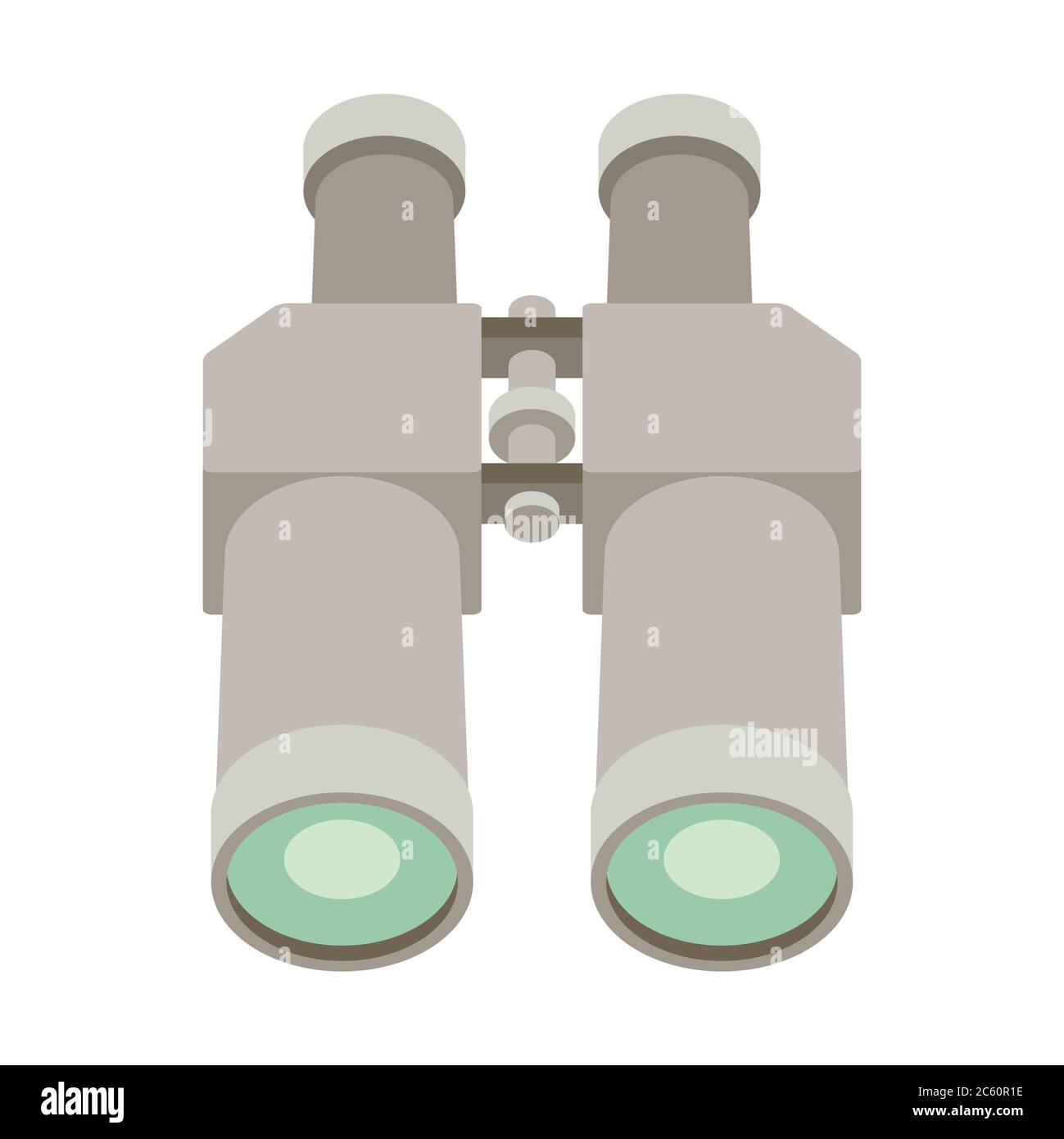 Flat binoculars design Cut Out Stock Images & Pictures - Alamy