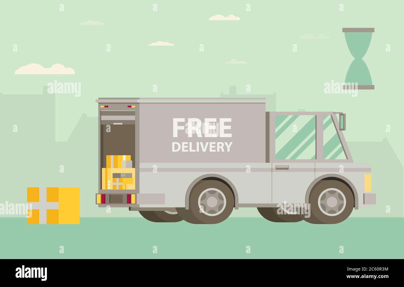 Vector Free Shipping car Stock Vector Image & Art - Alamy