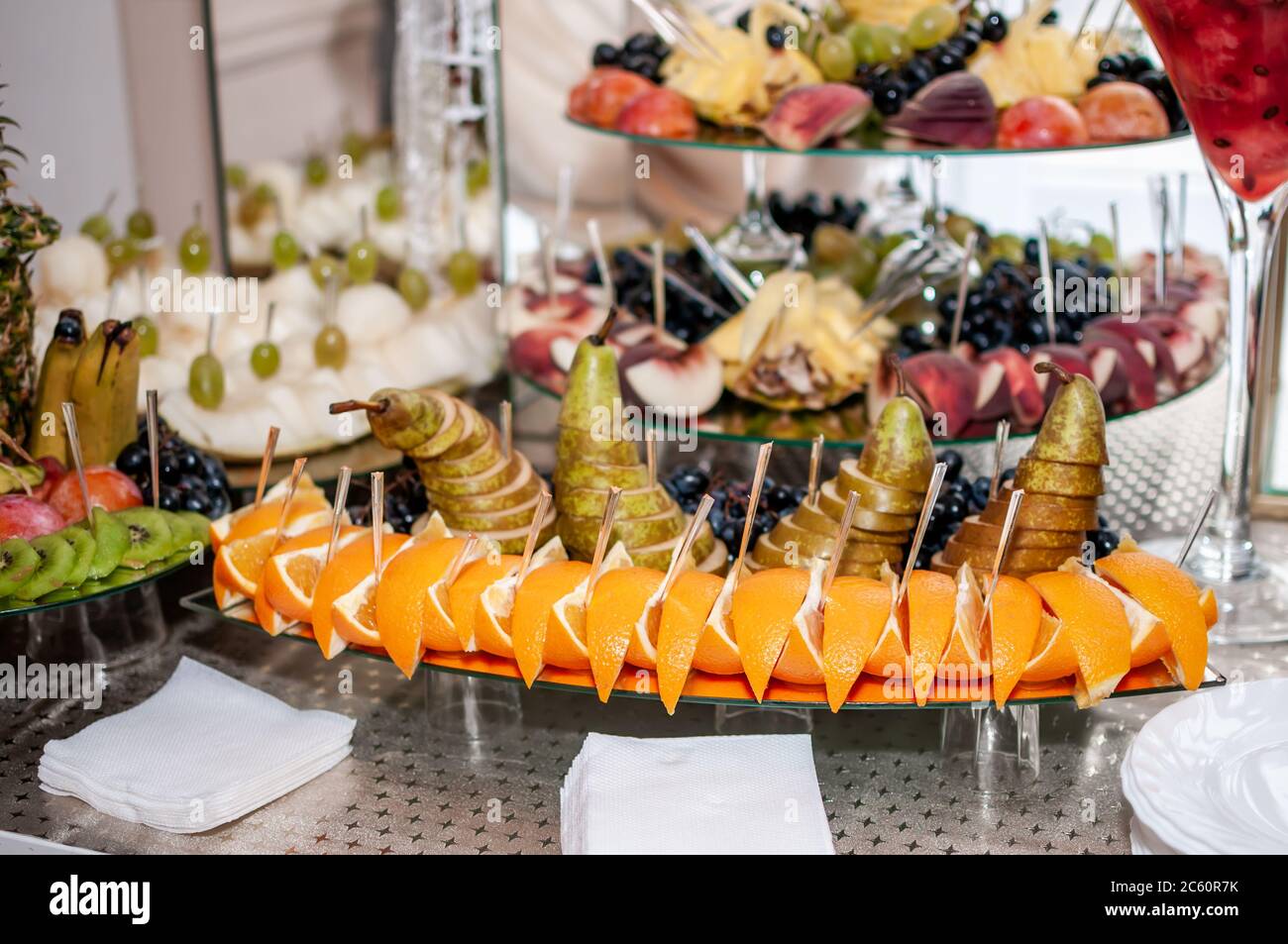 Buffet table food banquet fruit hi-res stock photography and images - Alamy