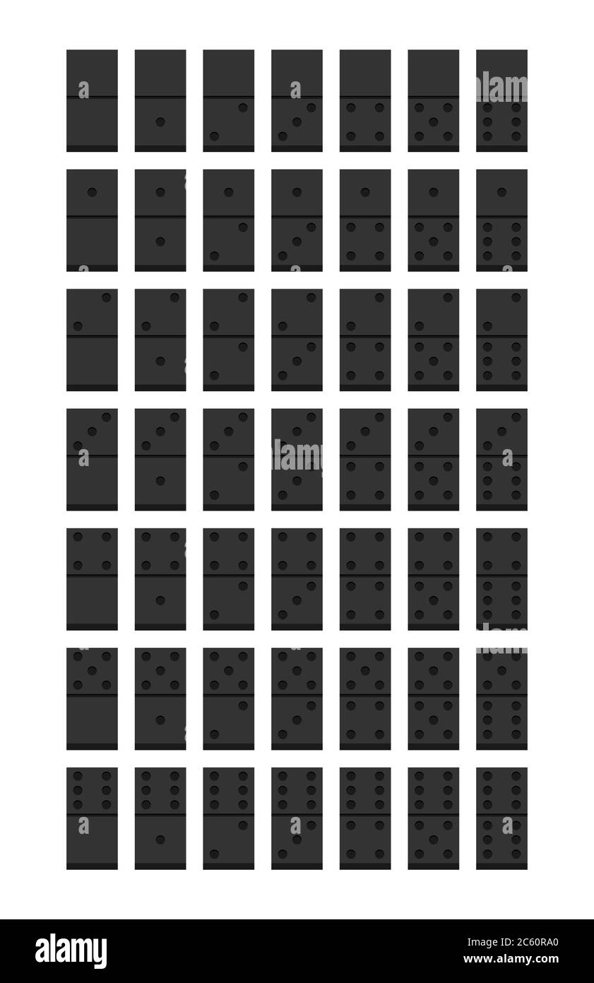 Flat domino Black and White Stock Photos & Images - Alamy