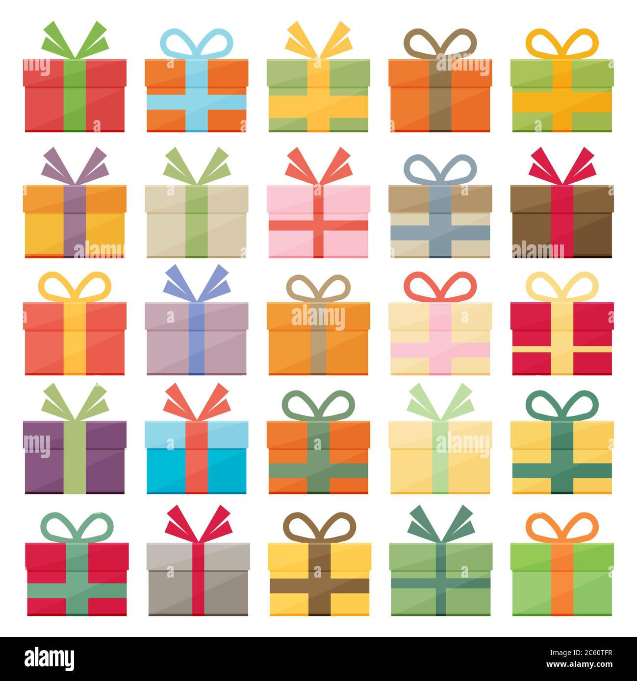 Set of icons of gift boxes Stock Vector Image & Art - Alamy