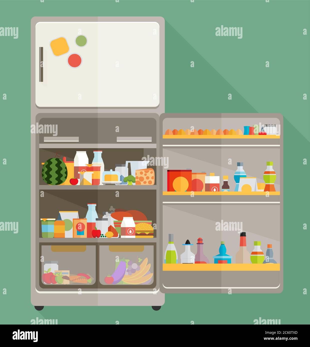 Wine refrigerator home Stock Vector Images - Alamy