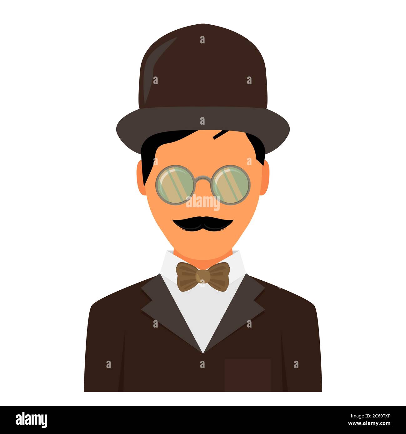Vintage gentleman portrait Stock Vector Image & Art - Alamy