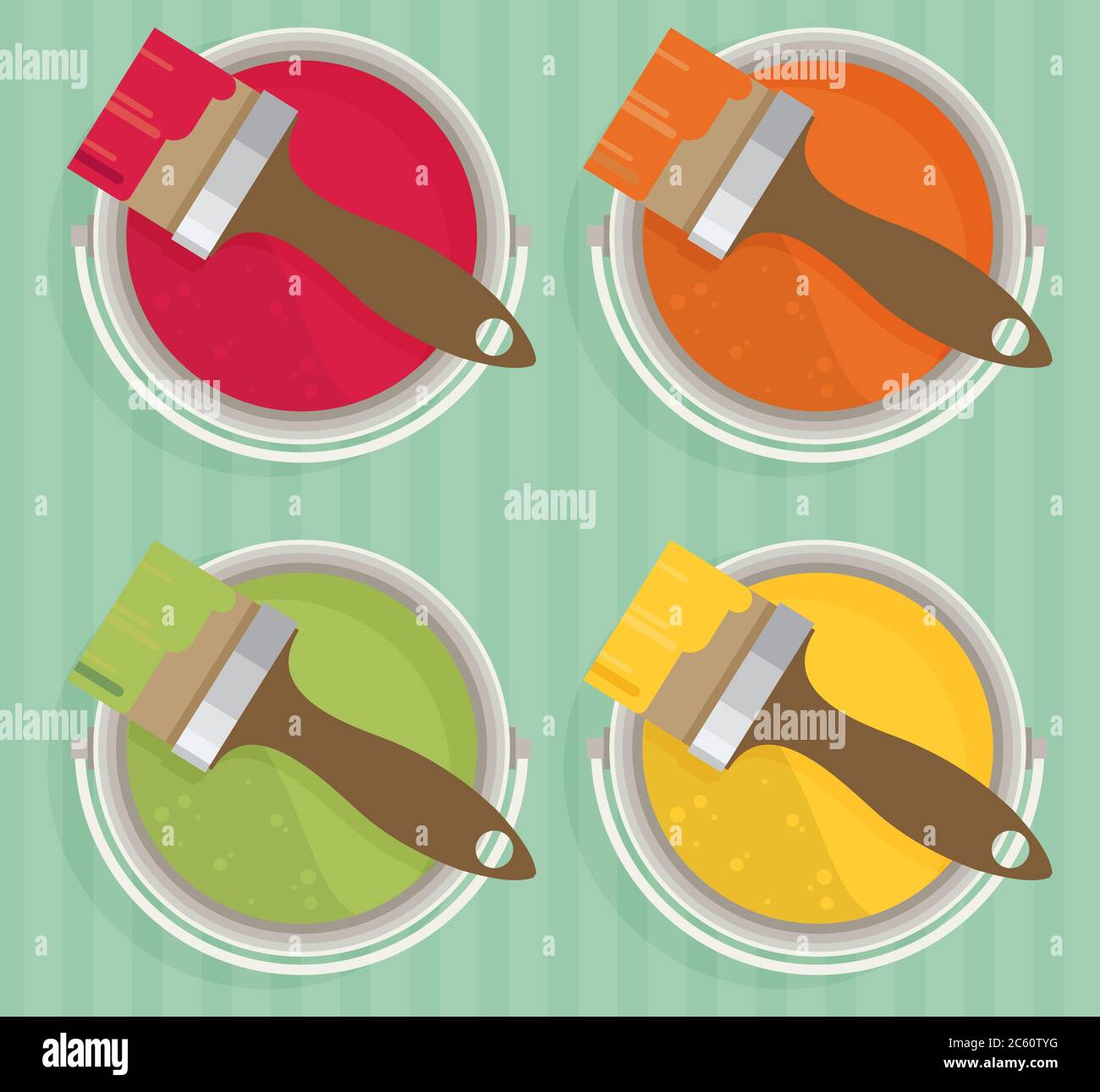 Top view container full Stock Vector Images - Alamy