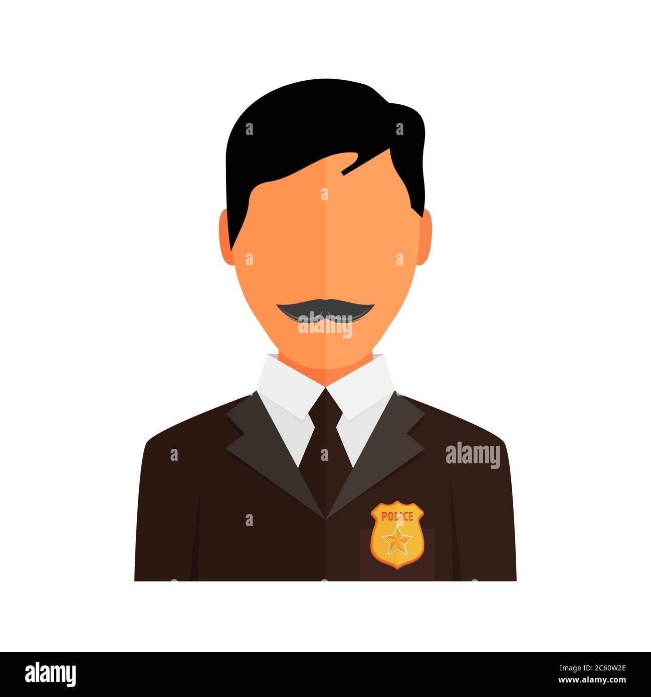 Police officer avatar icon hi-res stock photography and images - Alamy