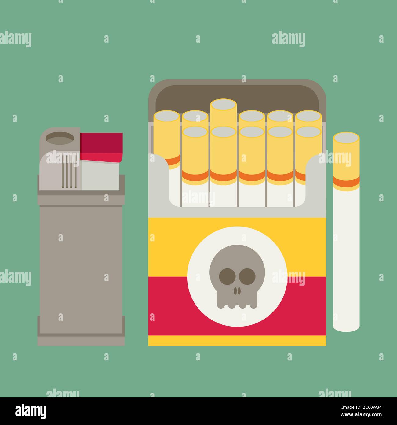 Cigarette packet design Stock Vector Images - Alamy