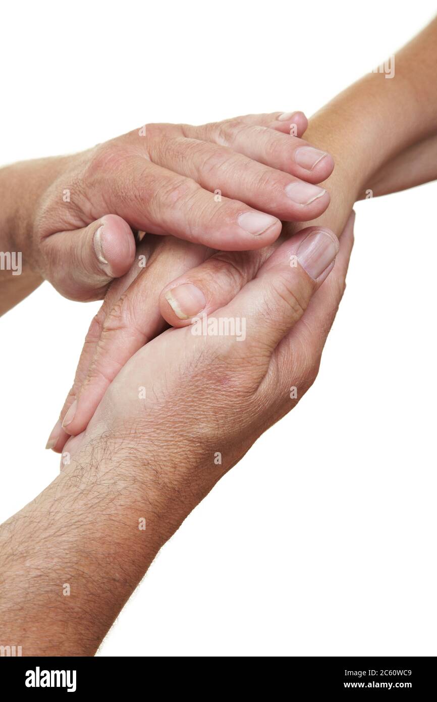Hand reaching another hand hi-res stock photography and images - Alamy