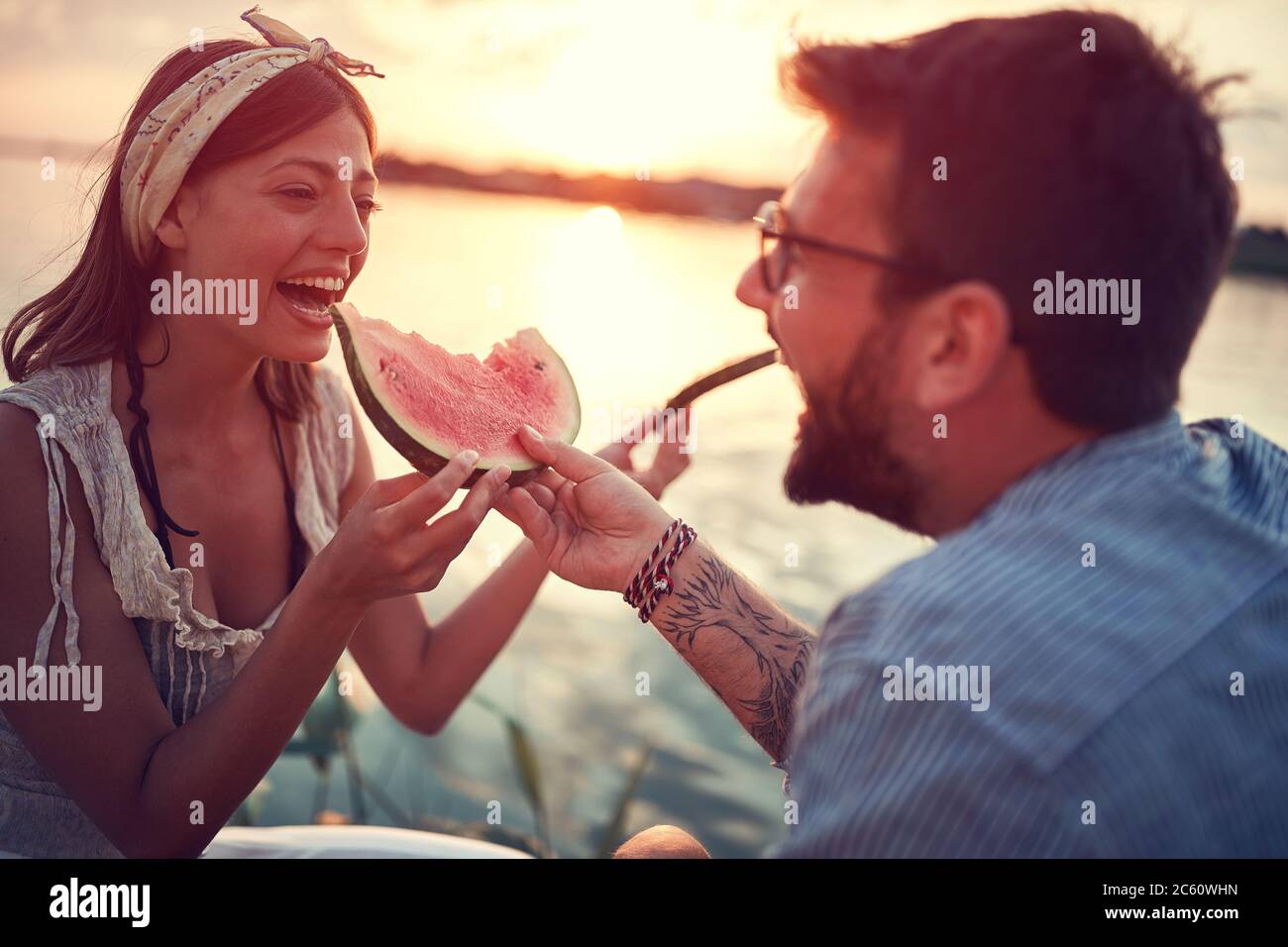 Feeding each other hi-res stock photography and images - Alamy