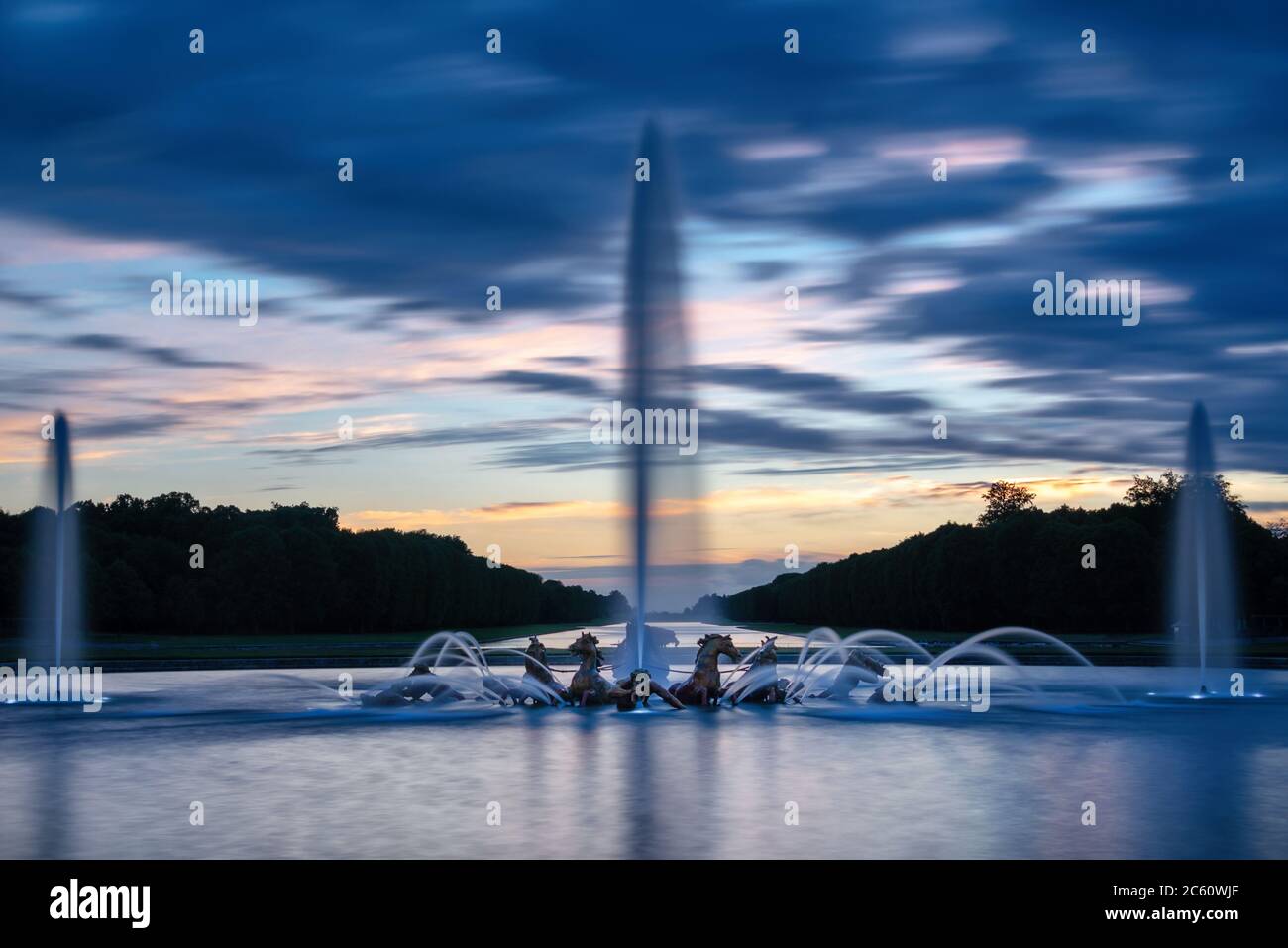 Fountain apollo sunset palace hi-res stock photography and images - Alamy