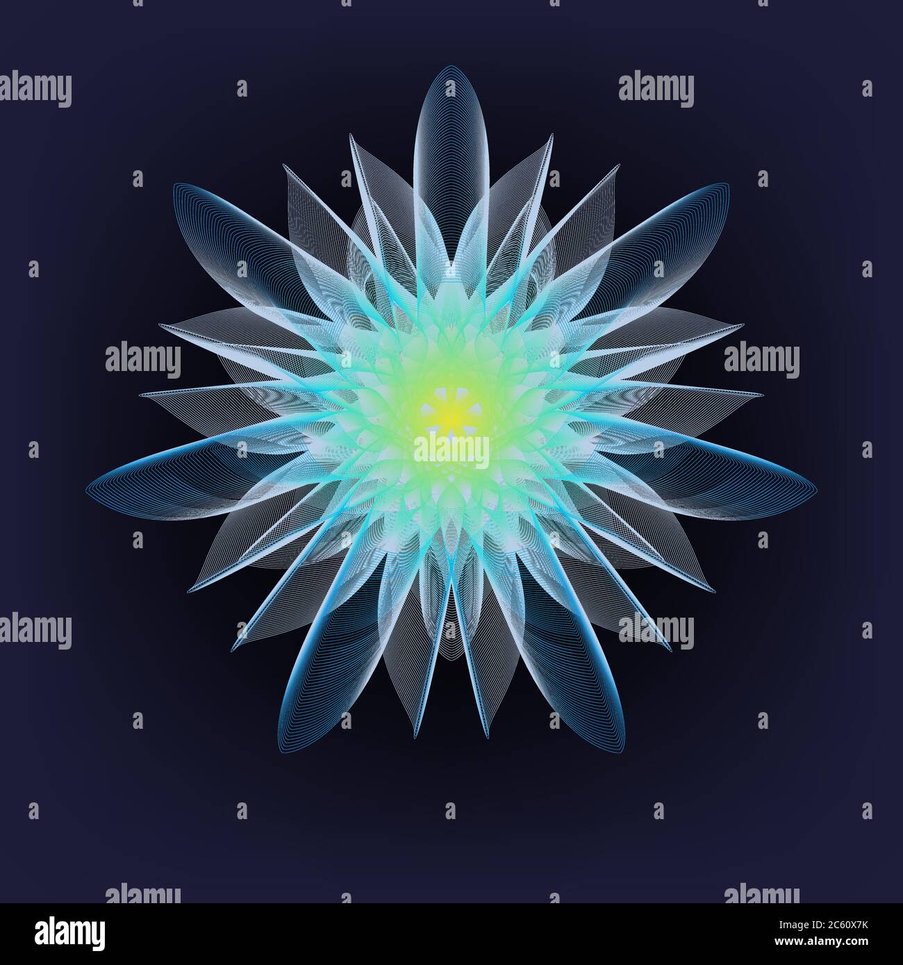 Neon abstract flower hi-res stock photography and images - Alamy