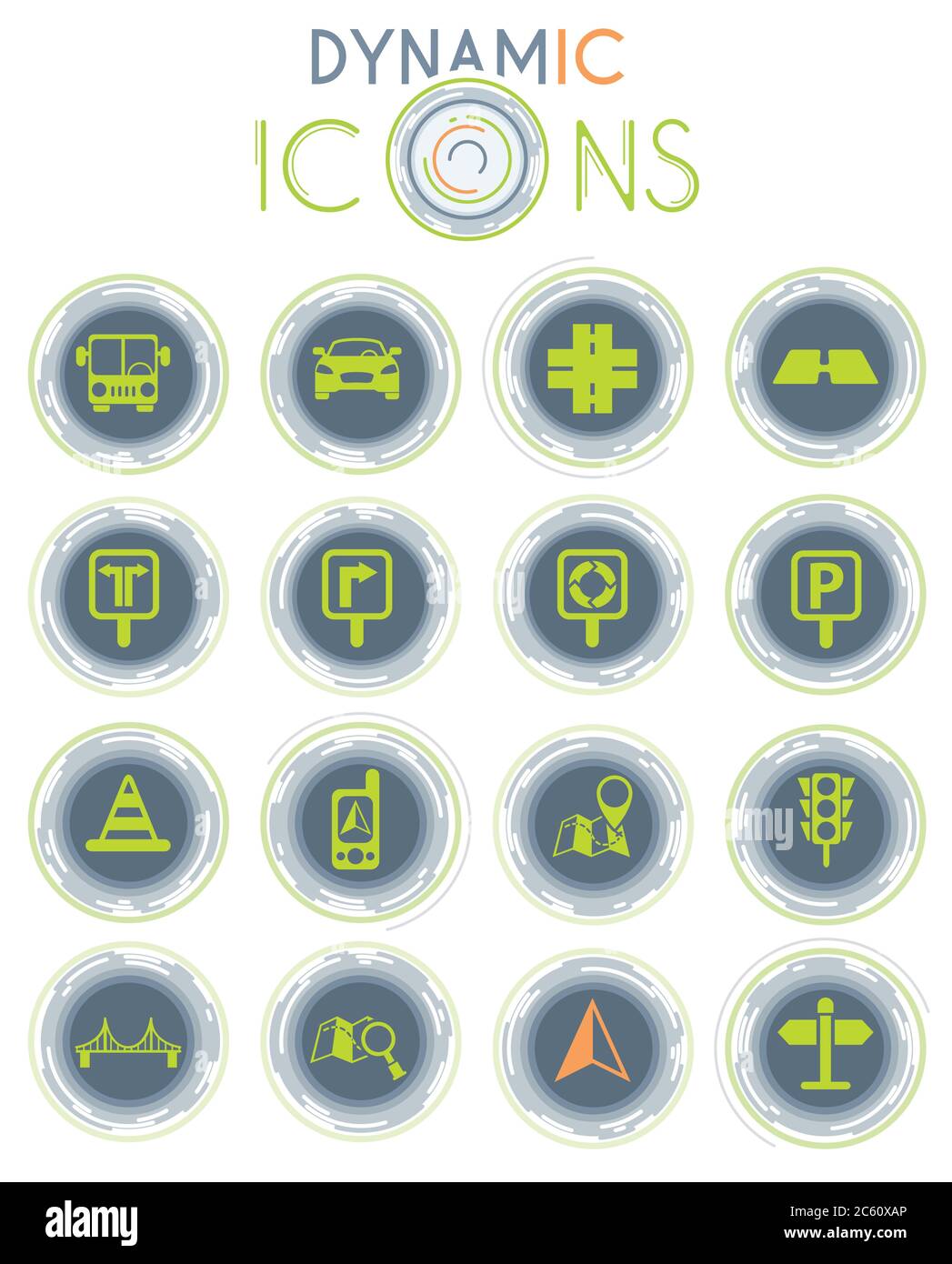 road dynamic icons Stock Vector Image & Art - Alamy