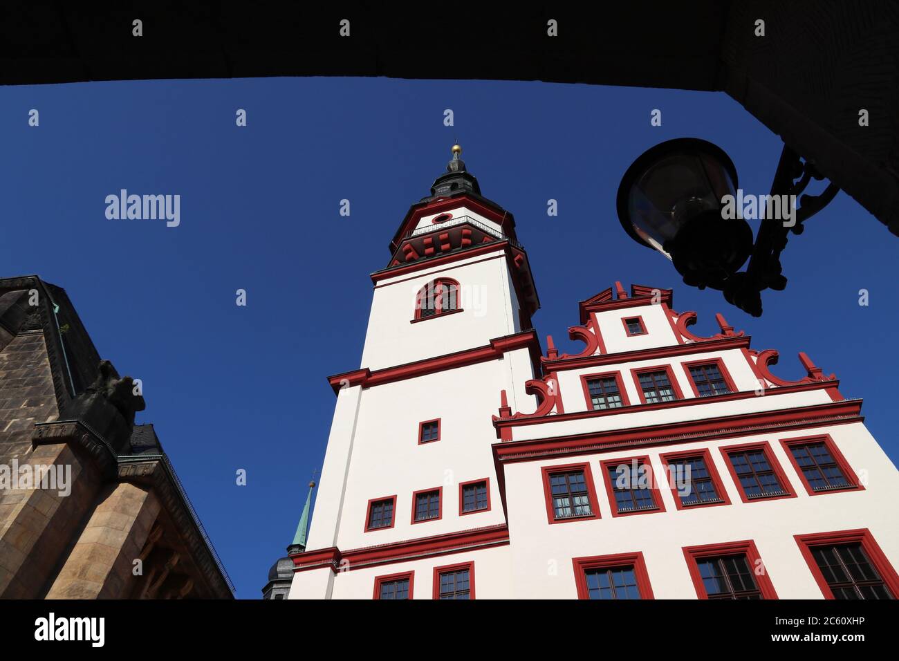 Chemnitz city, Germany (State of Saxony). Neumarkt square landmark ...