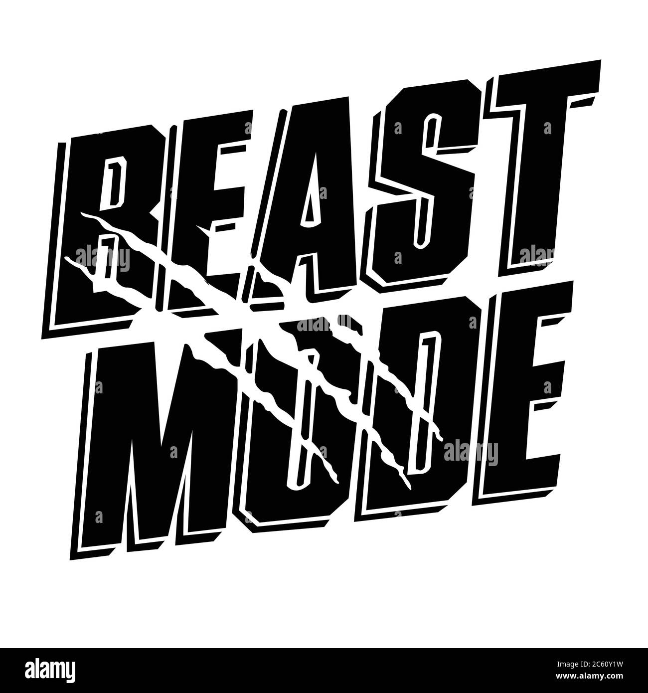 Beast Mode. inspirational quote for those who decide to go high and never wants to give up Stock ...