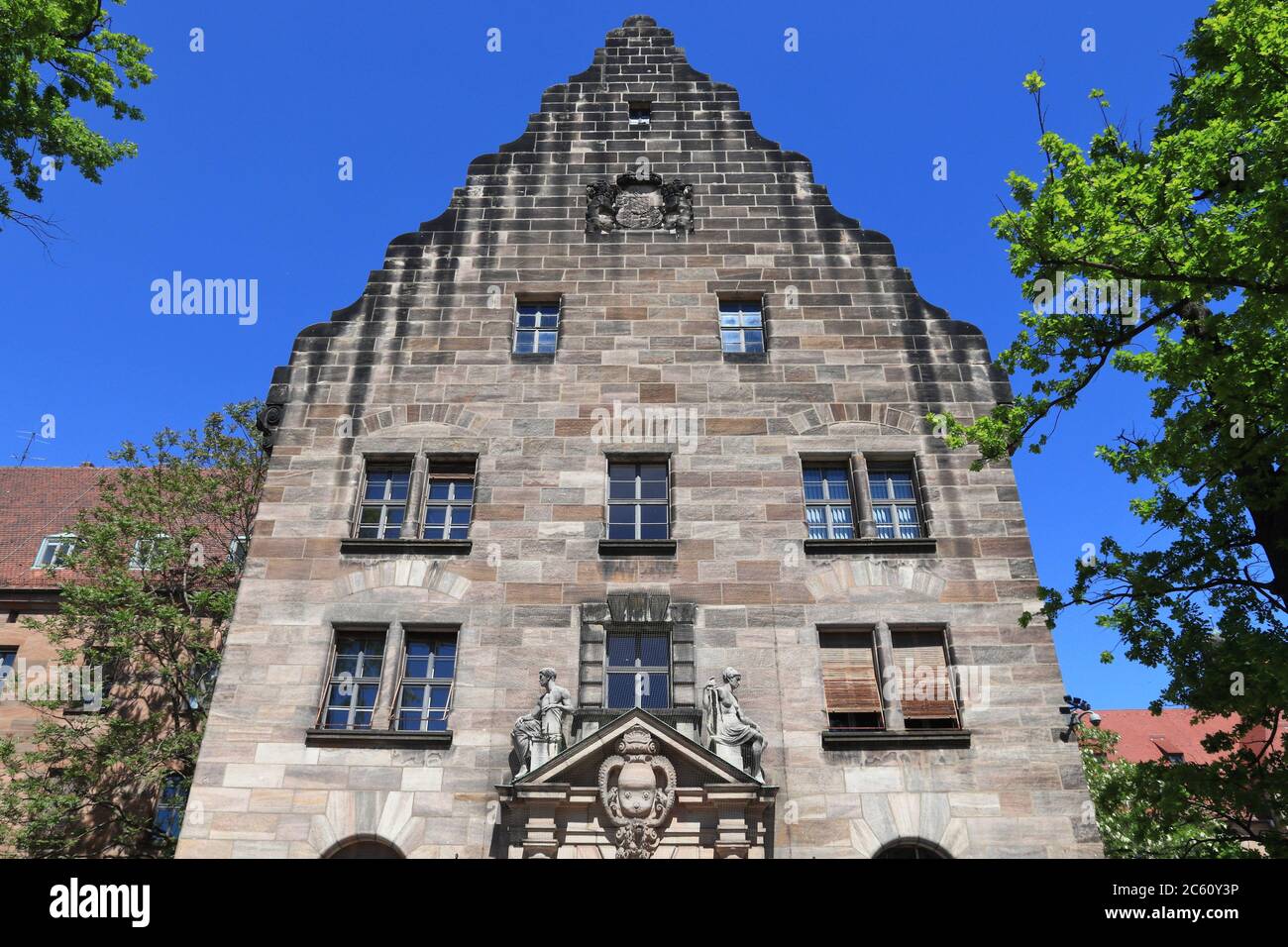 Courthouse of Nuremberg, Germany. Palace of Justice where Nuremberg ...