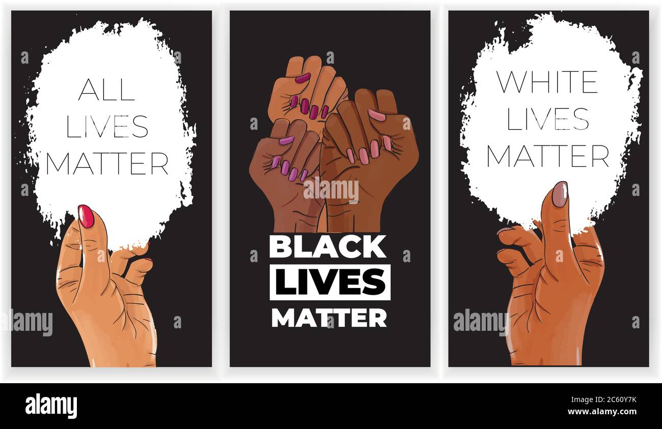 Black lives matter usa protest Cut Out Stock Images & Pictures - Alamy