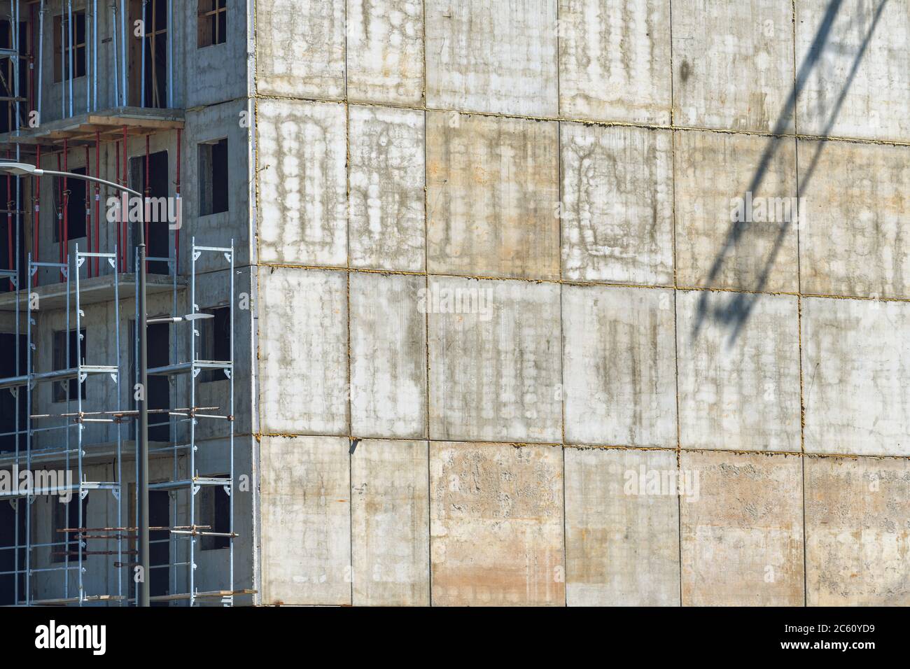 Precast concrete wall building, construction industry and architecture ...