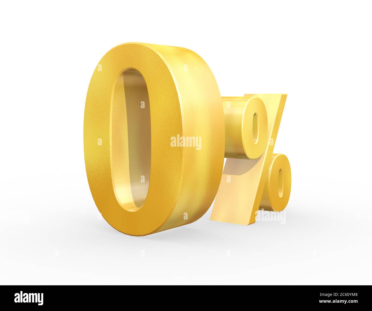 3D Render image of zero percentage graphic for sales purpose Stock ...