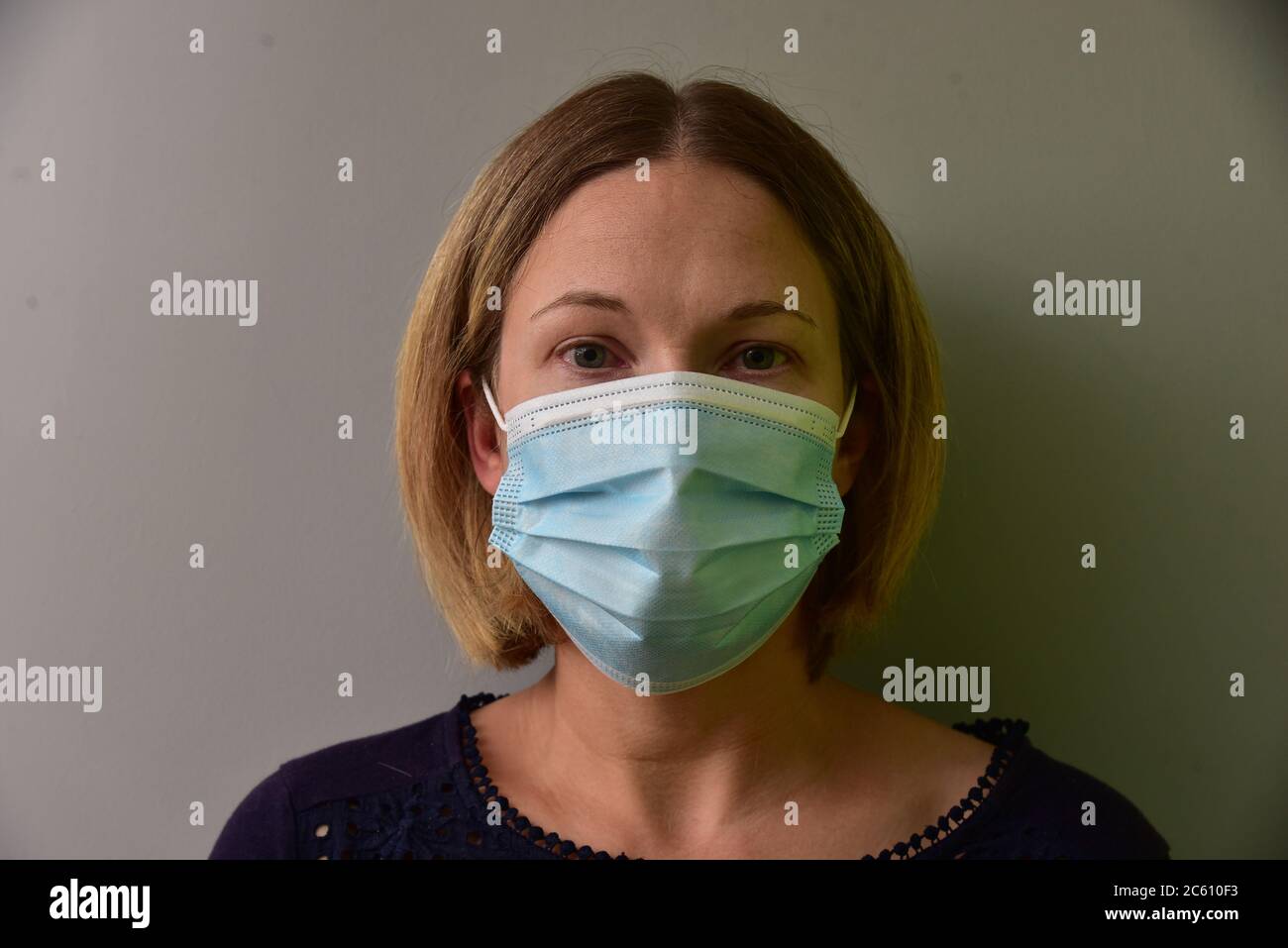 FRSM or Fluid Surgical Mask is modelled by a NHS employee in the fight ...