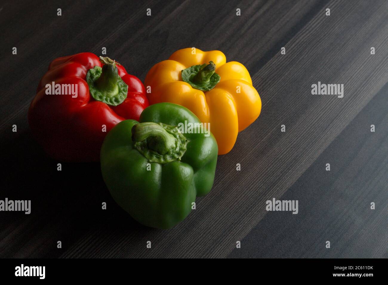 Capsicums on a table hi-res stock photography and images - Alamy