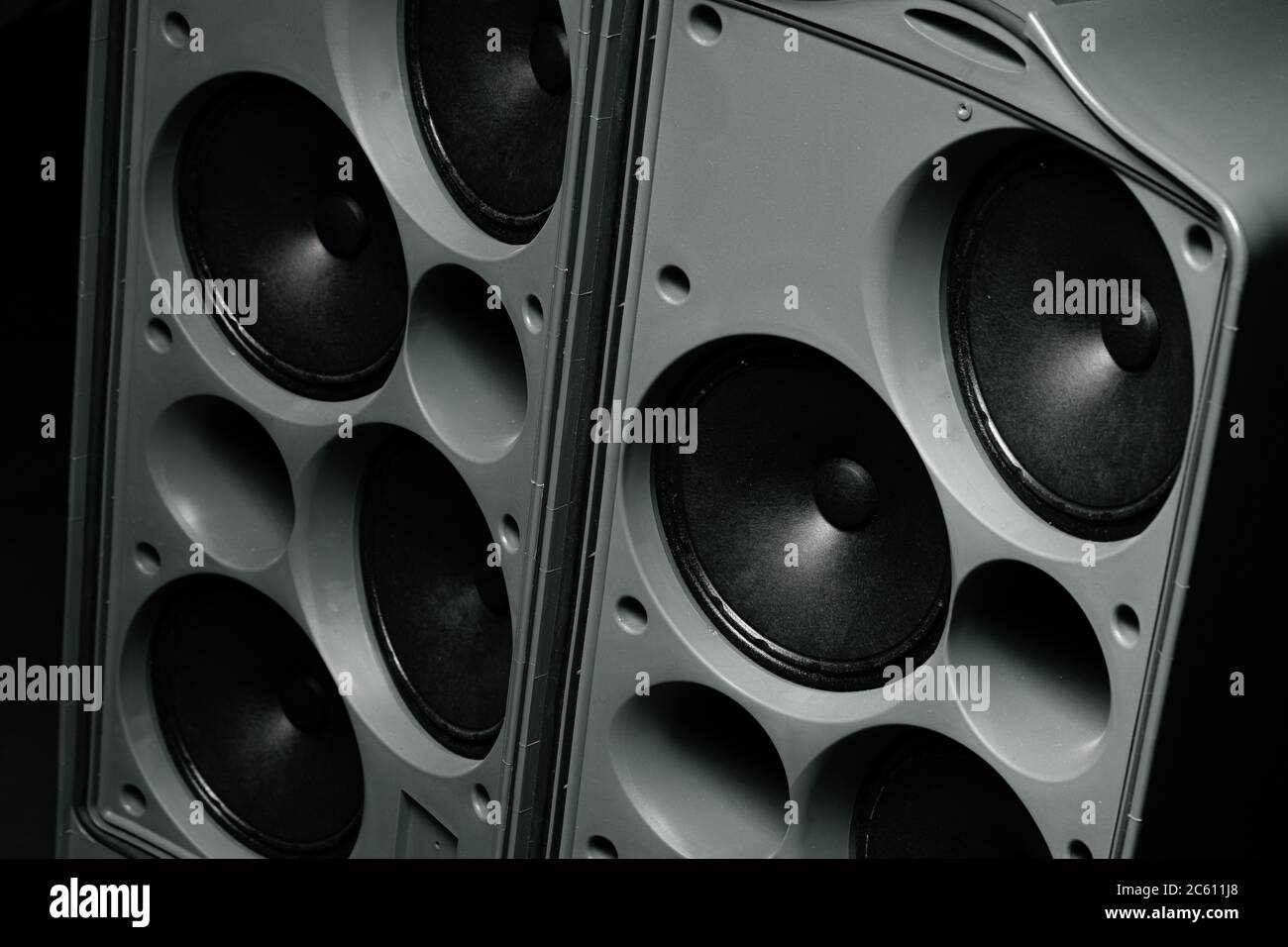 Sound column black speaker close hi-res stock photography and images ...