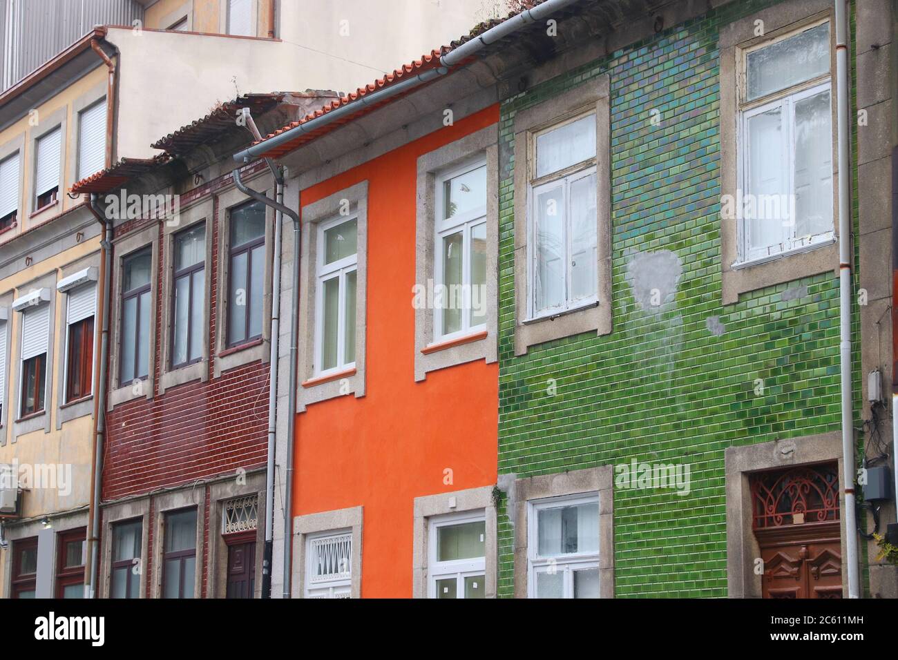 Porto city, Portugal. Colorful street view in residential area Stock ...