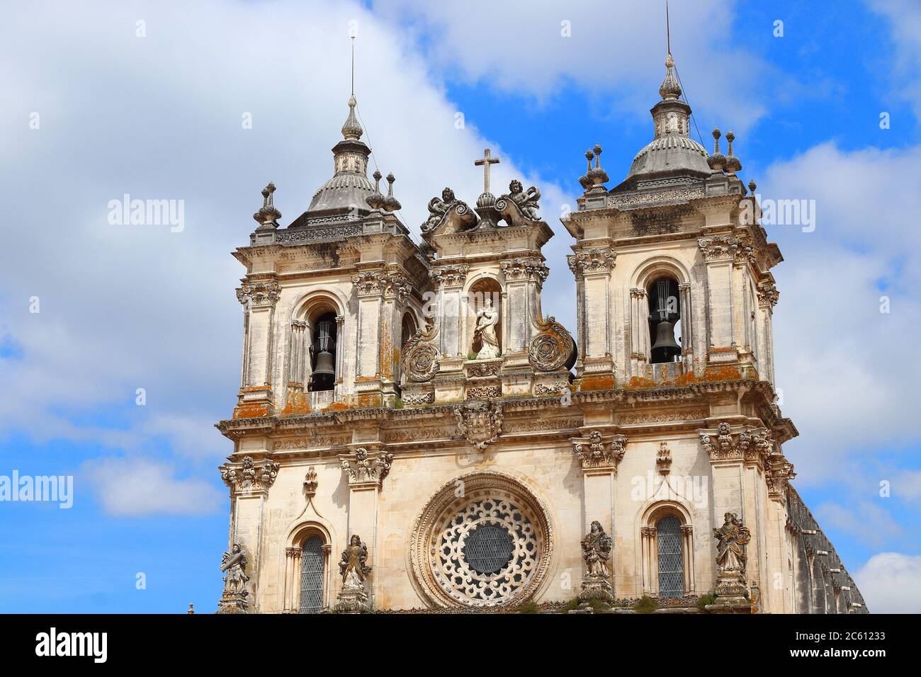 Alcobaca Monastery, Portugal. Medieval gothic architecture in Portugal ...