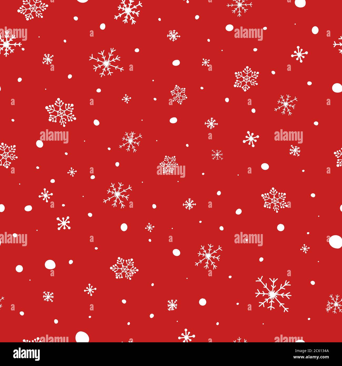 Christmas Red Snowflake Wallpaper