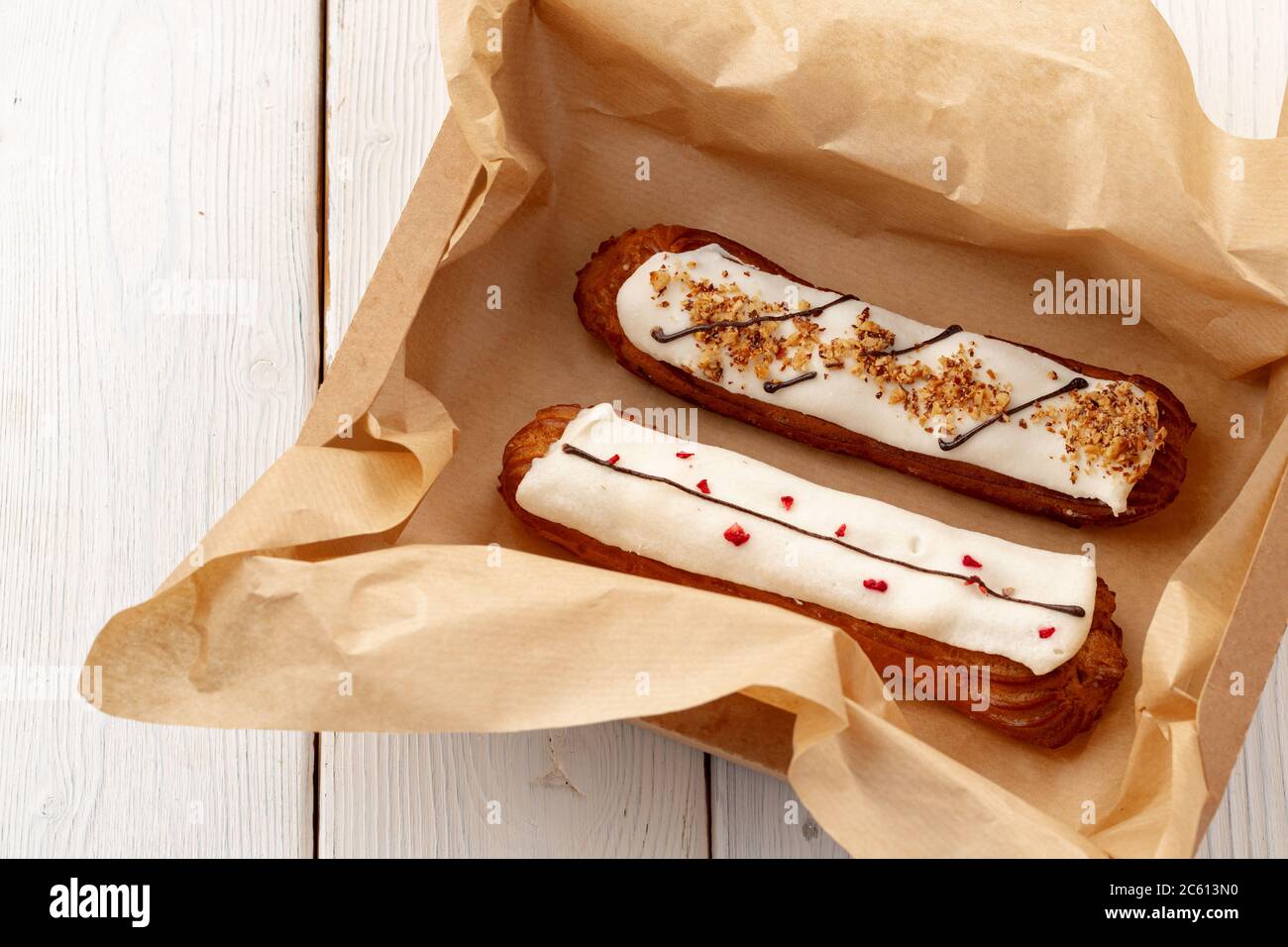 Eclair box hi-res stock photography and images - Alamy