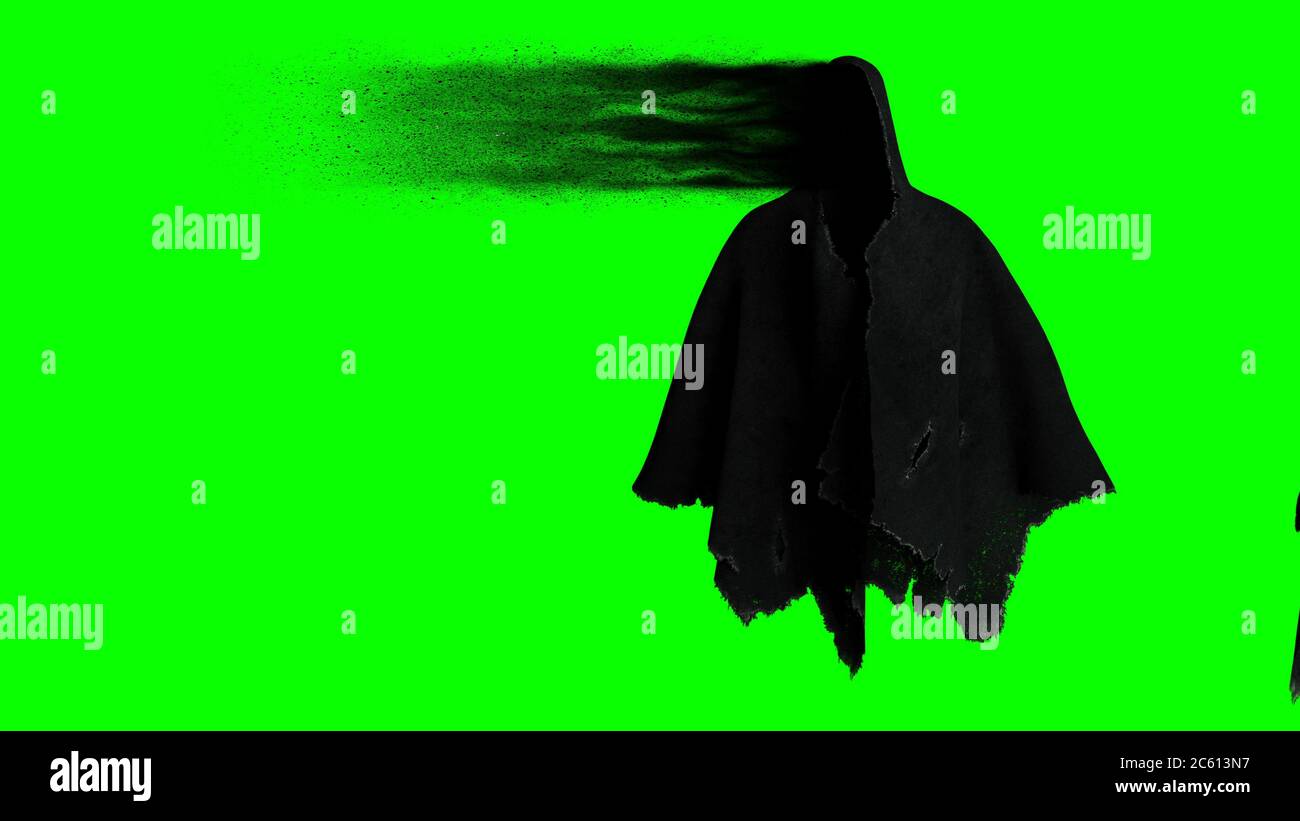 Scary, fear ghost with dark particles. 3d rendering Stock Photo - Alamy