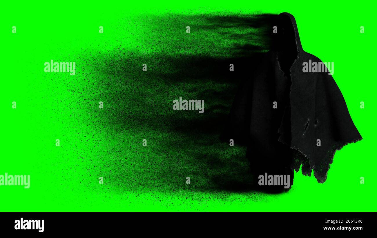 Scary, fear ghost with dark particles. 3d rendering Stock Photo - Alamy