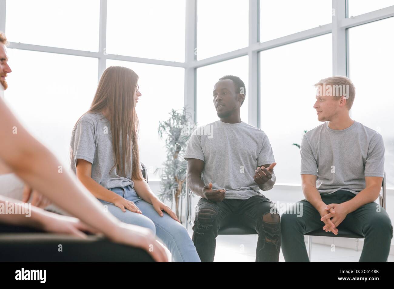 Group Listening Speaker High Resolution Stock Photography and Images ...