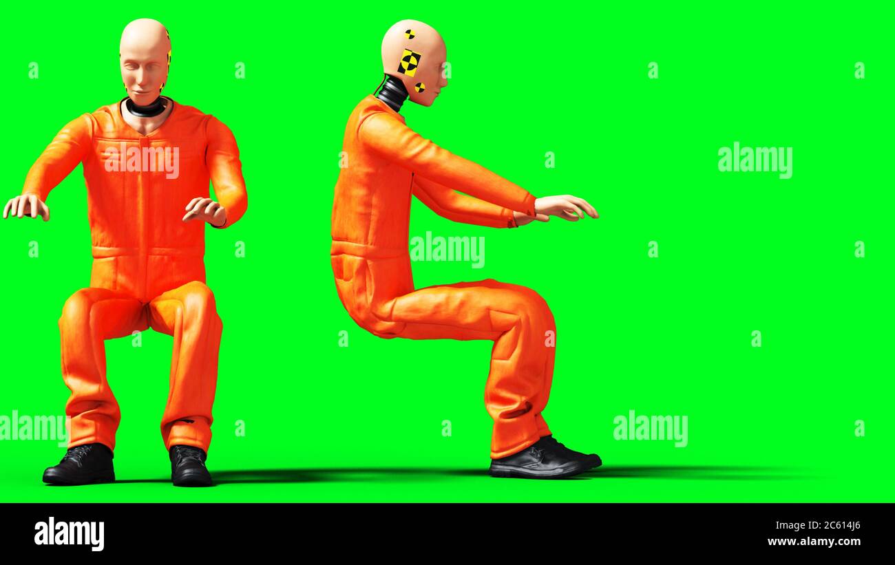dummy, mannequin isolate on green screen. 3d rendering Stock Photo - Alamy