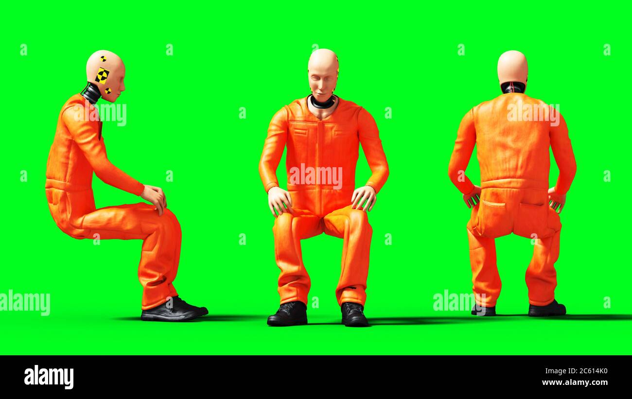 dummy, mannequin isolate on green screen. 3d rendering Stock Photo - Alamy