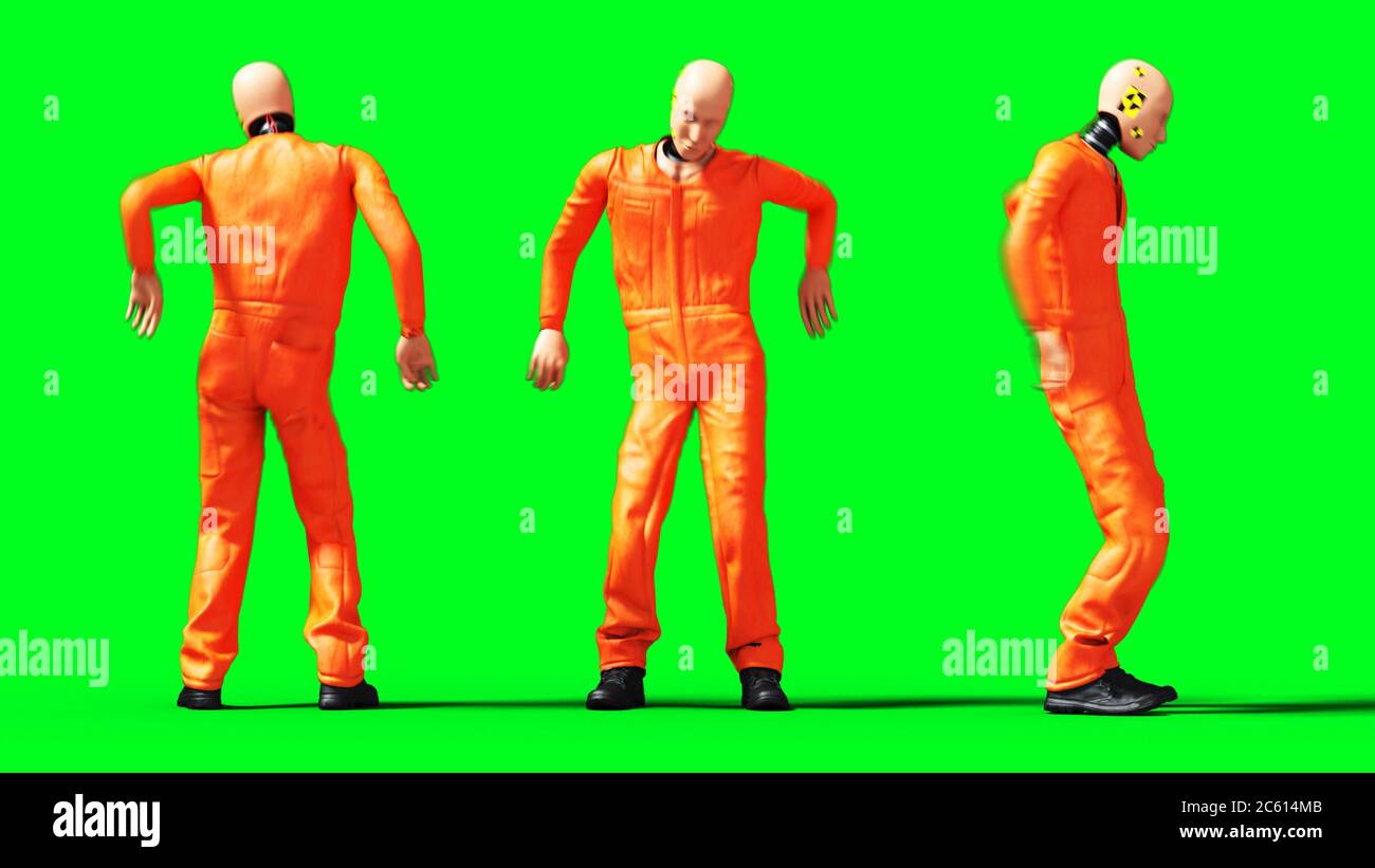 dummy, mannequin isolate on green screen. 3d rendering Stock Photo - Alamy