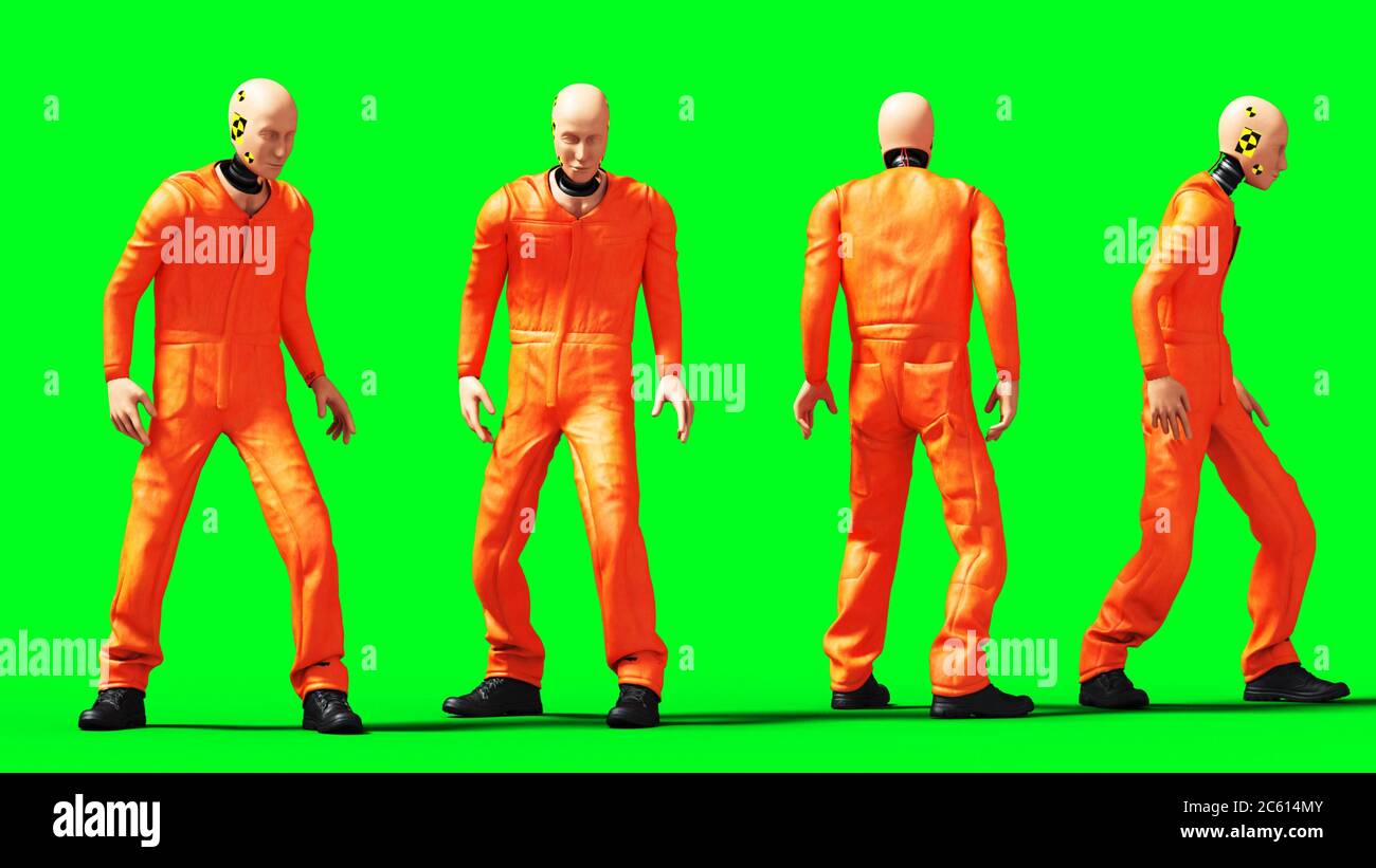 dummy, mannequin isolate on green screen. 3d rendering Stock Photo - Alamy