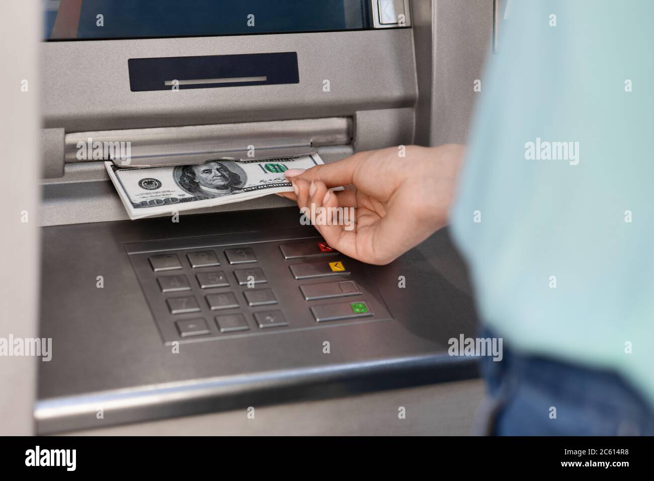 Dollar atm hi-res stock photography and images - Alamy