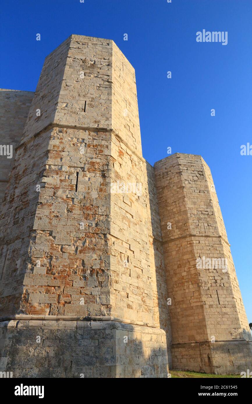 Castel Del Monte - landmark medieval castle in Apulia, Italy. UNESCO ...