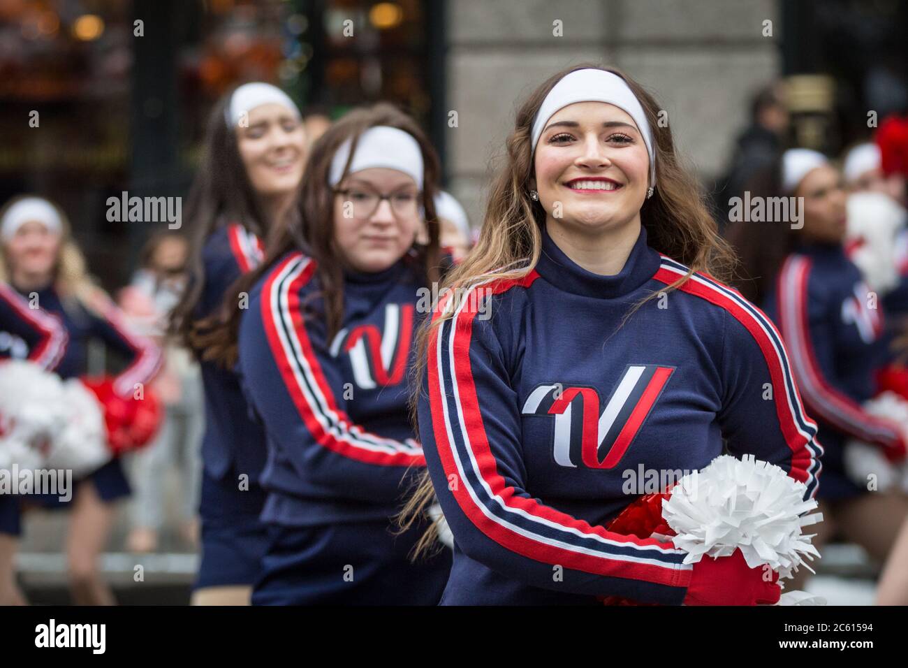 Varsity All American Cheerleaders entertain perform at 'London’s New ...