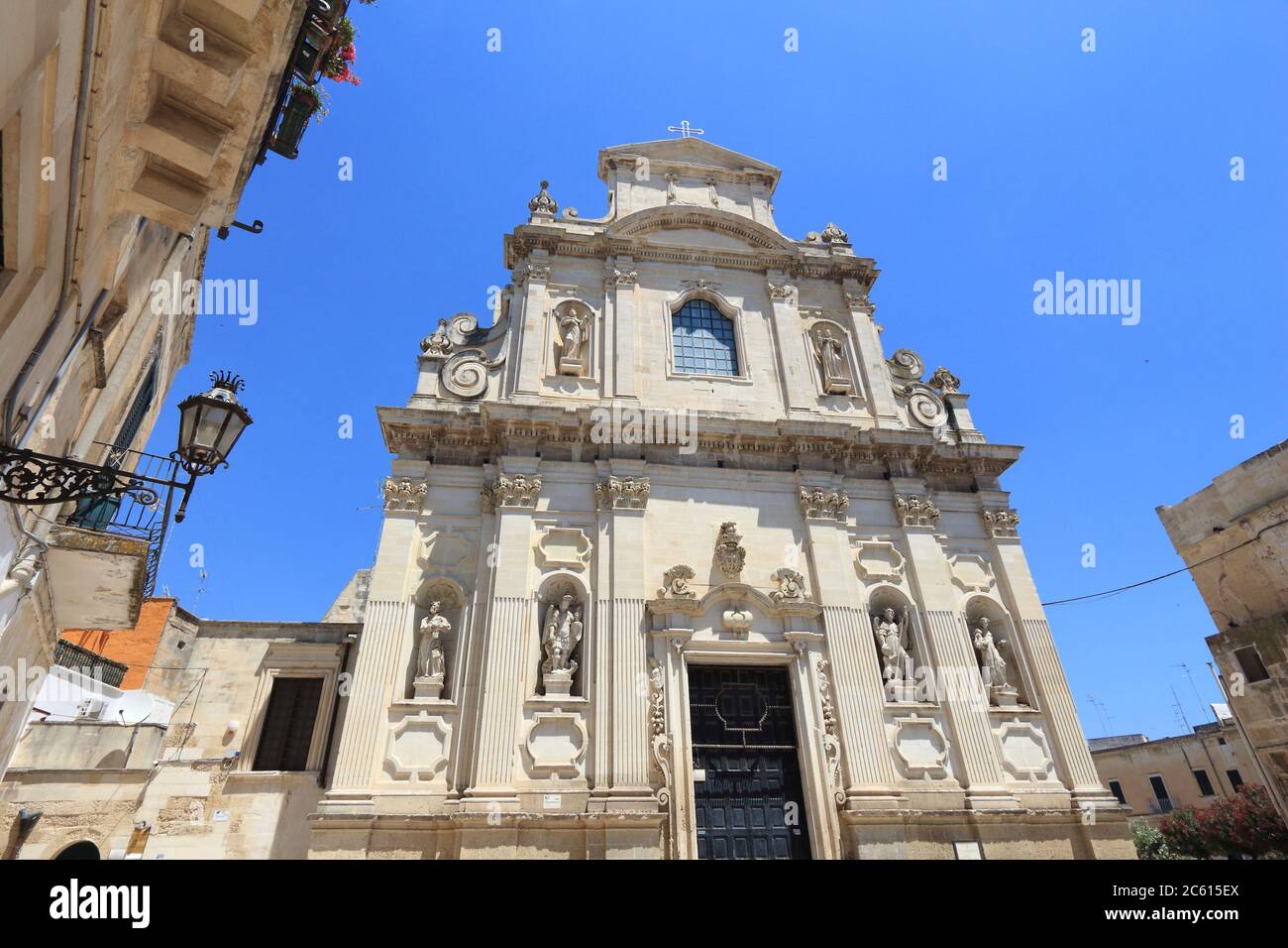 Lecce, Italy. Baroque church - Saint Mary of Providence (Santa Maria ...