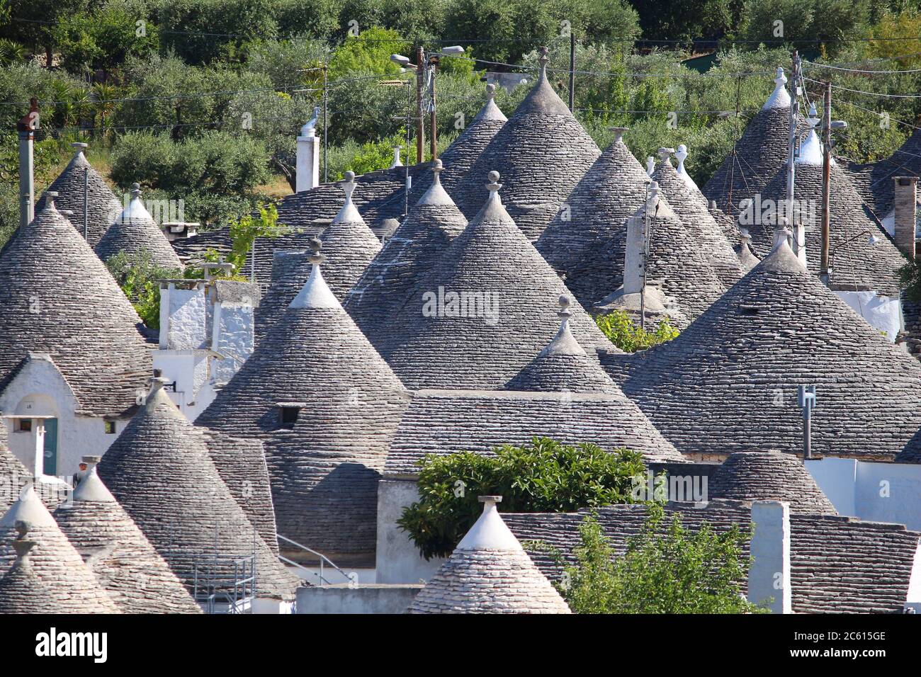 Alberobello traditional houses - trulli. Apulia region of Italy ...